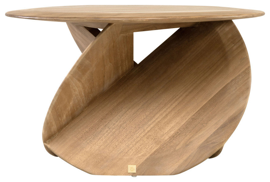 Teak Architectural Coffee Table, Versmissen Fan - Transitional - Coffee ...