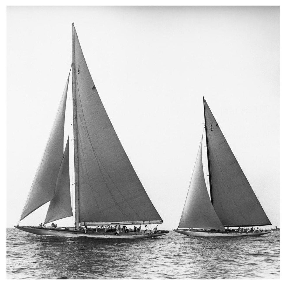 "Sailboats in the America's Cup, 1934" Paper Print by Edwin Levick, 20 ...