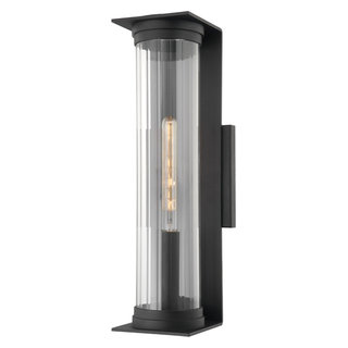 Presley Exterior Wall Sconce, Large - Transitional - Outdoor Wall ...