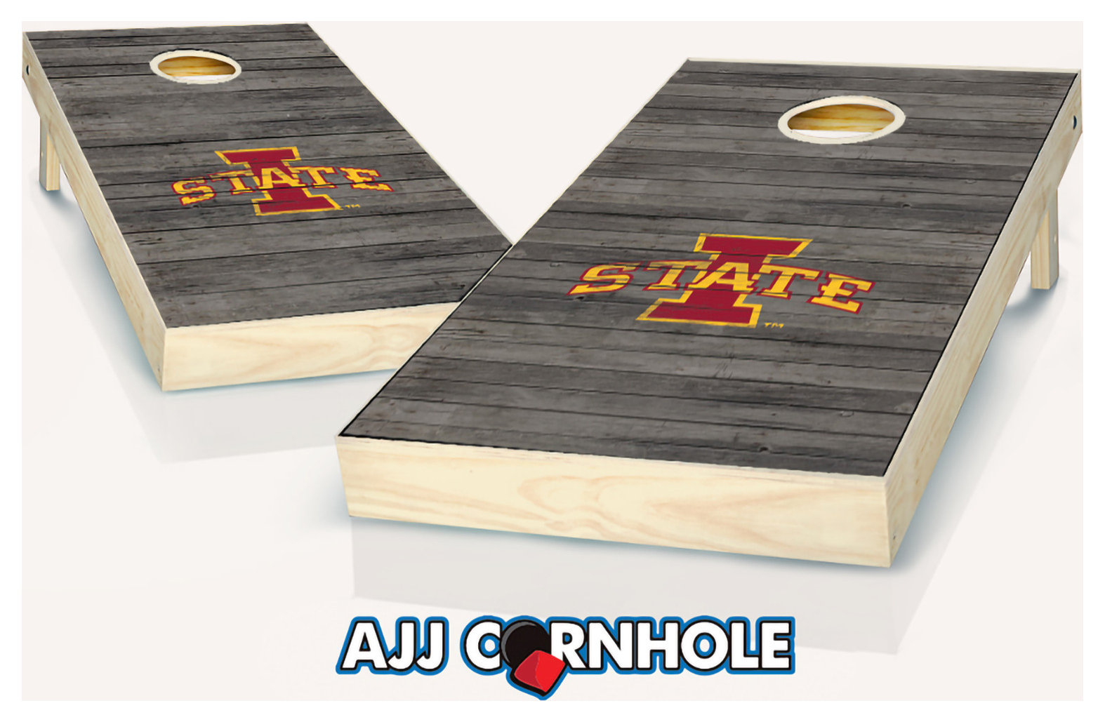 Iowa State Distressed Cornhole Set - Contemporary - Outdoor And Lawn ...