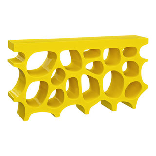 Modern Yellow Wander Medium Stand, 12"Lx63"Wx33"H - Contemporary ...