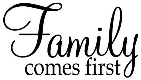 Family Comes First Wall Decal Family Wall Art Home Decor, 22"x40 ...