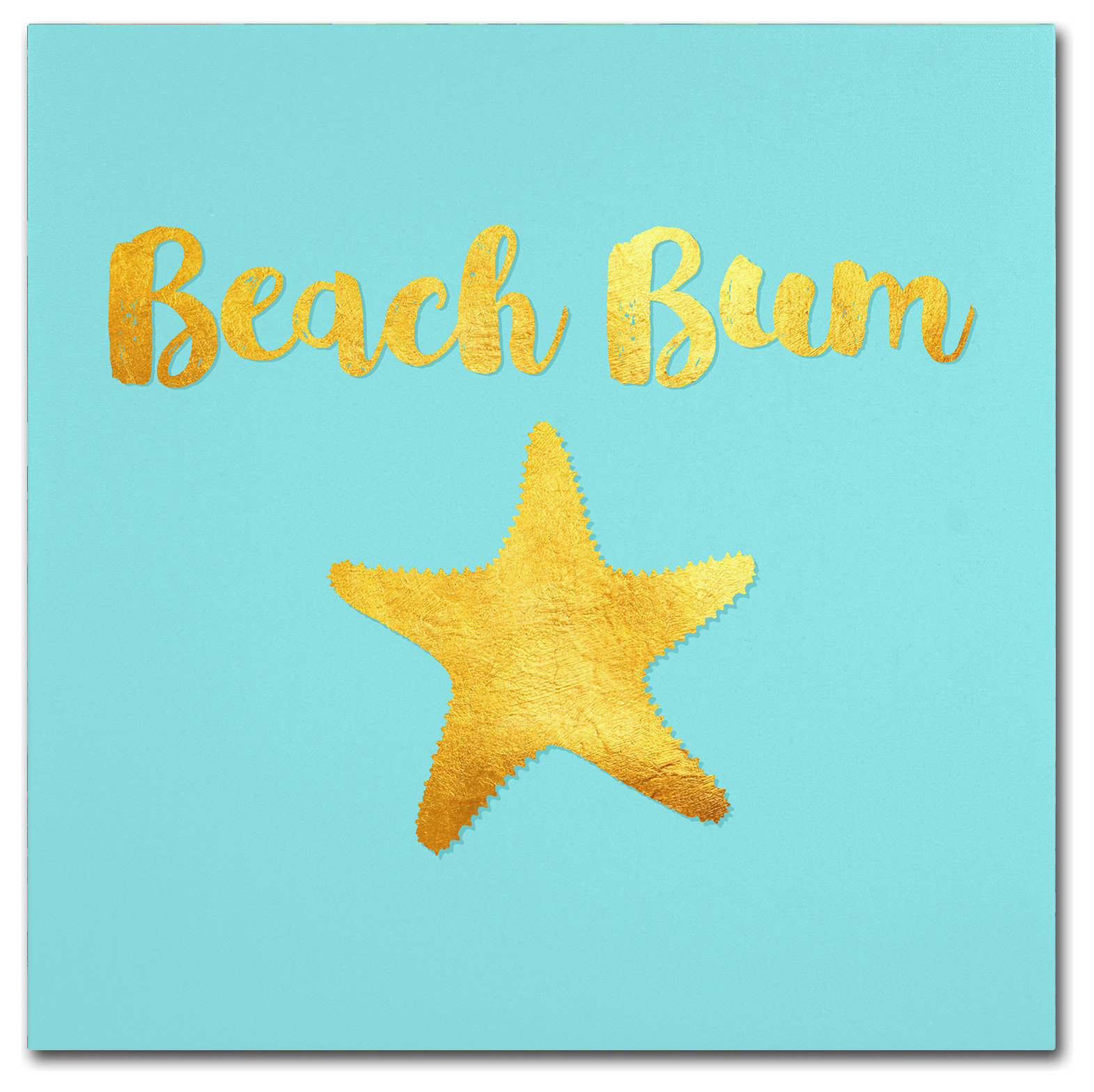 Tina Lavoie 'Ocean Blue Beach Bum' Canvas Art, 24"x 24" - Beach Style ...