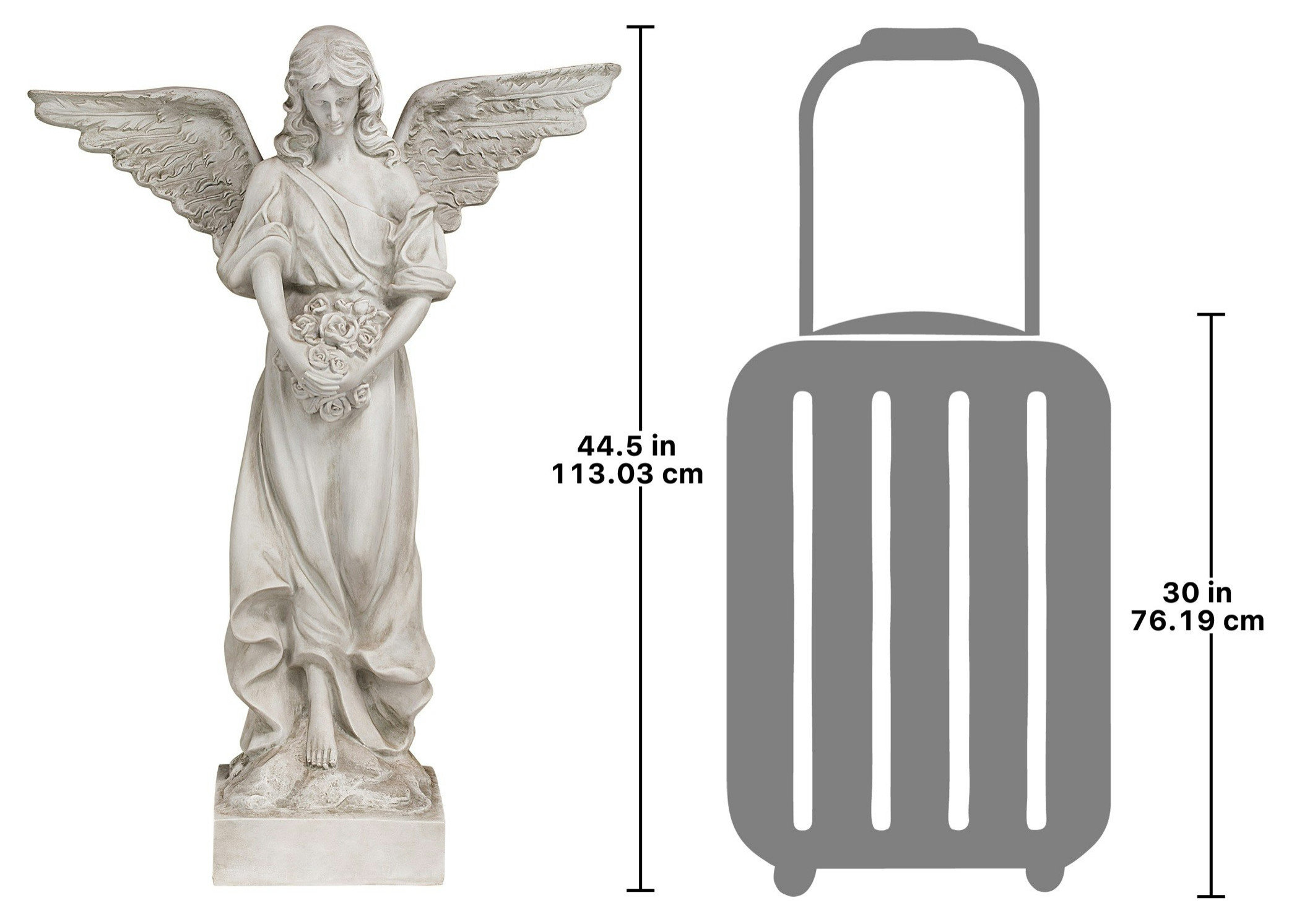 Morning Star Heavenly Angel Statue - Traditional - Garden Statues And ...