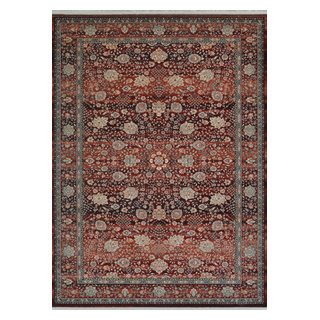 Couristan Kashimar Floral Vase Rust Runner Rug 2'2"x9'3" - Traditional ...
