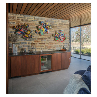 Newtown Square Renovation - Midcentury - Home Bar - Philadelphia - by ...