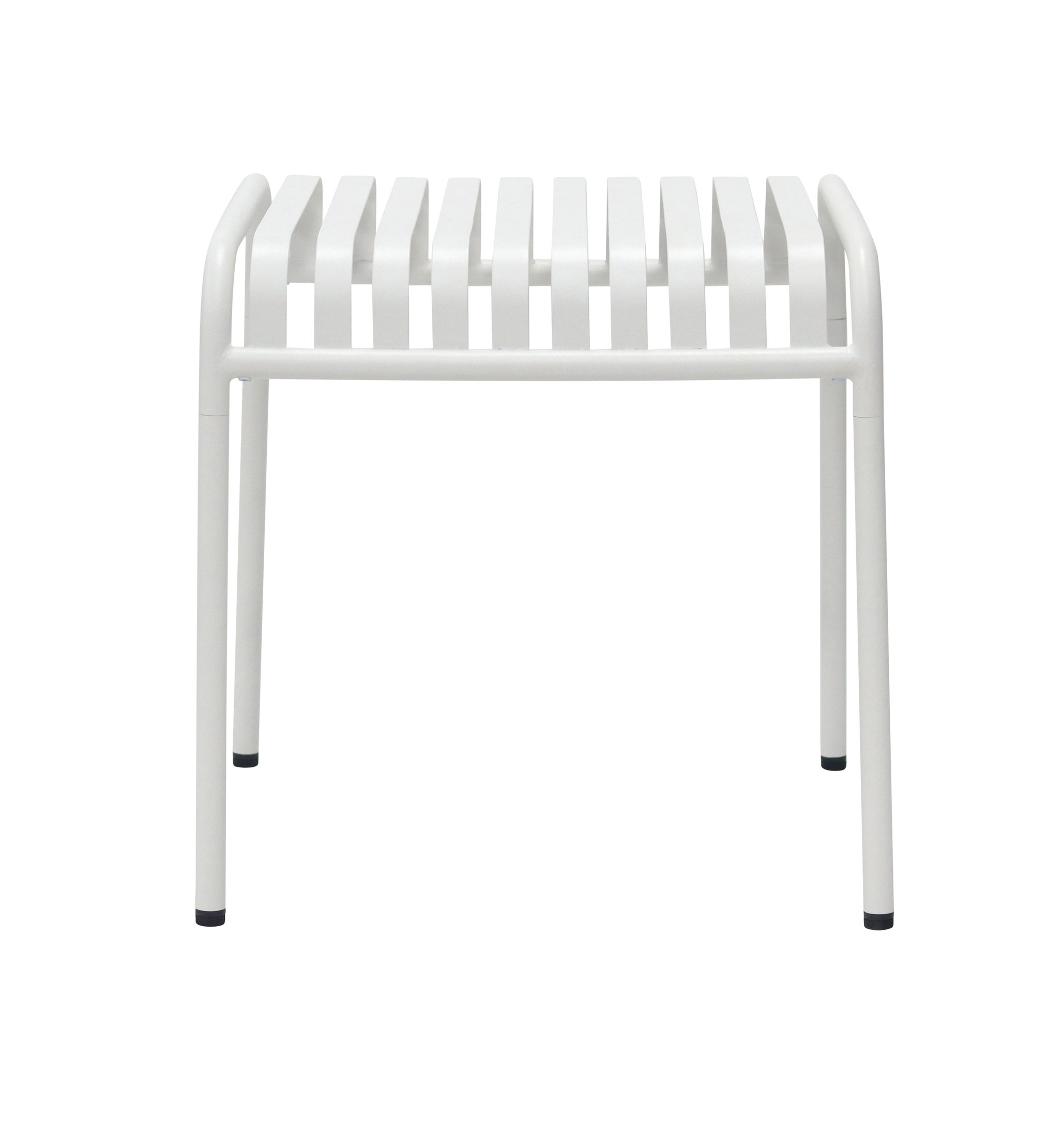 Enid Outdoor Side Table, White - Transitional - Outdoor Side Tables ...