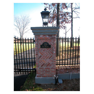 Front Entry Piers & Gates / Stone Bridges - Eclectic - New York - by ...