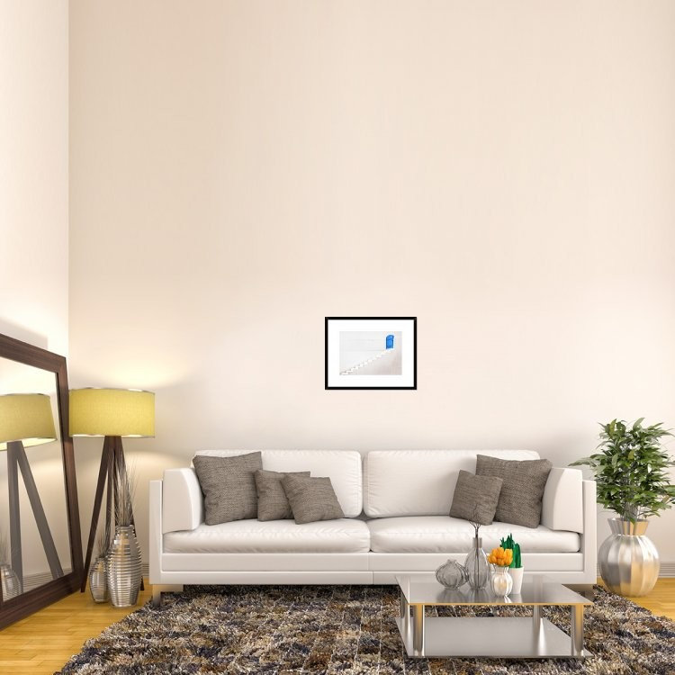 "The Blue Gate" Artwork, 22"x17.2" - Contemporary - Prints And Posters ...