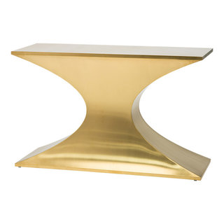 Praetorian Gold Console Table - Contemporary - Console Tables - by ...