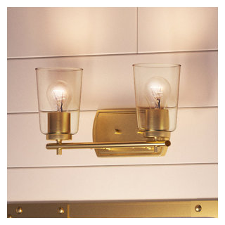 Luxury Traditional Bath Light, Satin Gold - Transitional - Bathroom ...