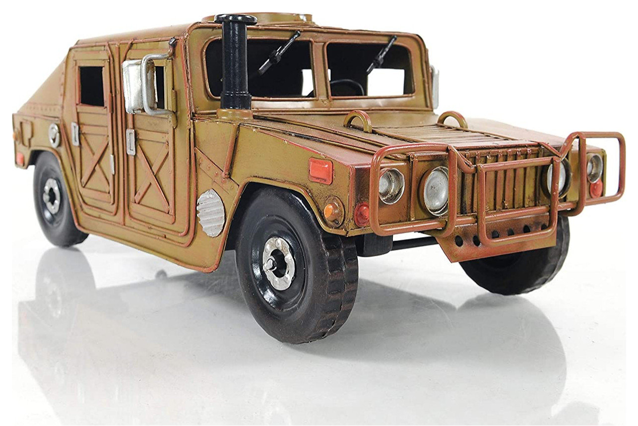 Humvee Car Iron Vintage Model - Contemporary - Decorative Objects And ...