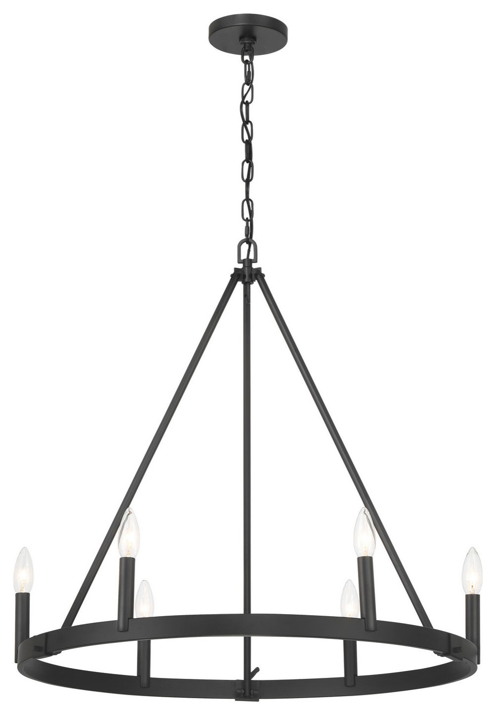 Dutton 6-Light Chandelier, Coal - Transitional - Chandeliers - by ...