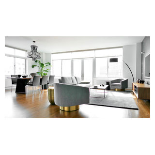 Harlem Loft living and dining - Modern - Living Room - New York - by ...