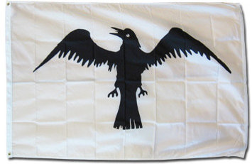 Raven, 3'x5' Nylon Flag - Contemporary - Flags And Flagpoles - by ...