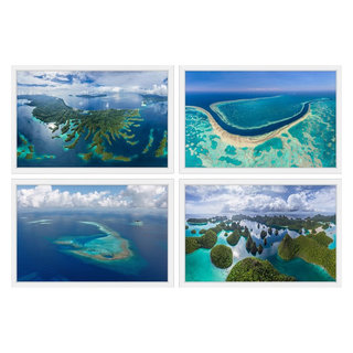 Oceanic Views Quadriptych, 90x60 - Beach Style - Prints And Posters ...