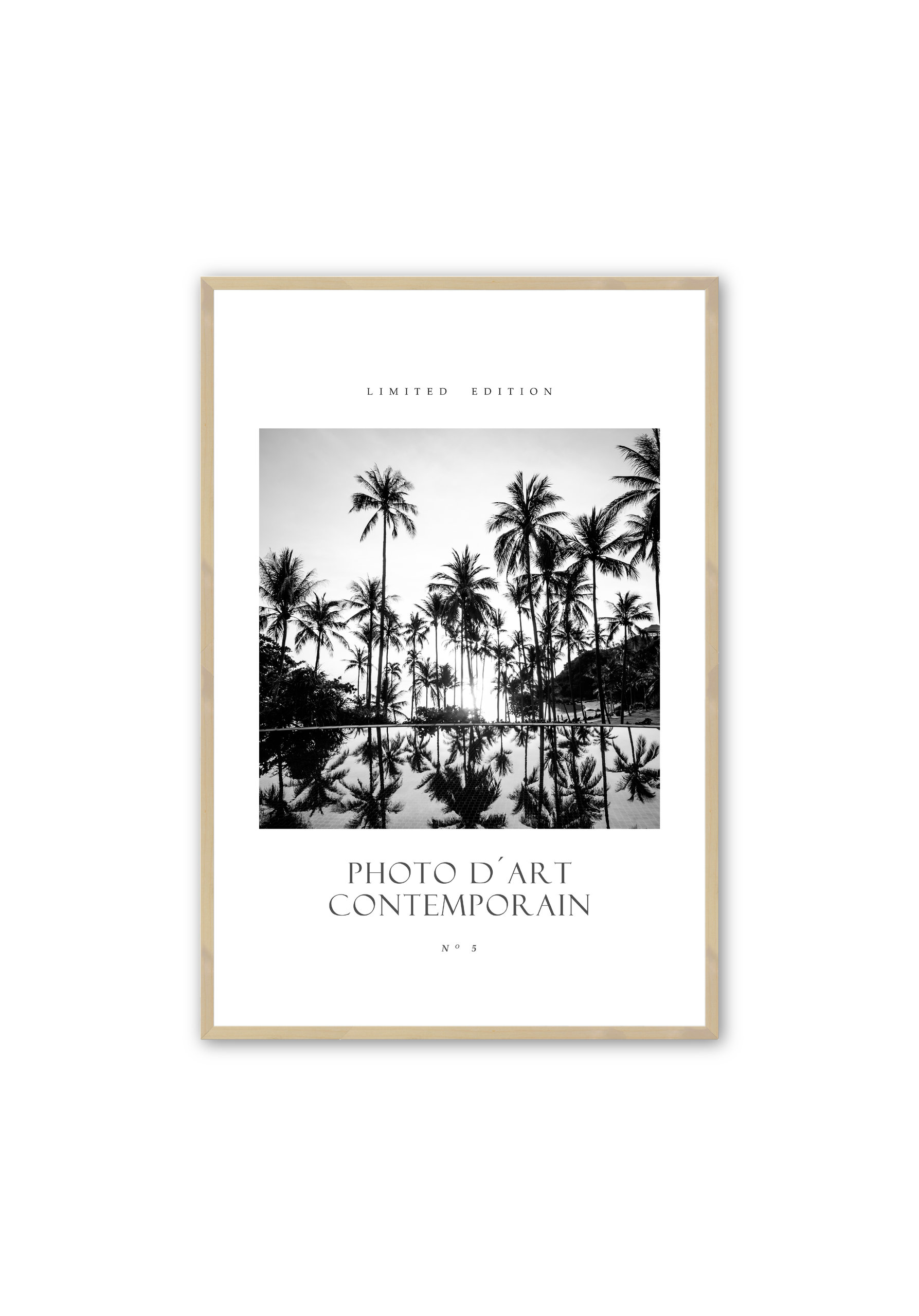 Monotone Mirage Framed Print, 24" x 36" - Tropical - Prints And Posters ...