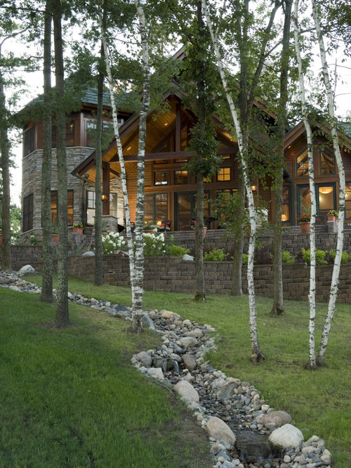 Rock Drainage Swale | Houzz