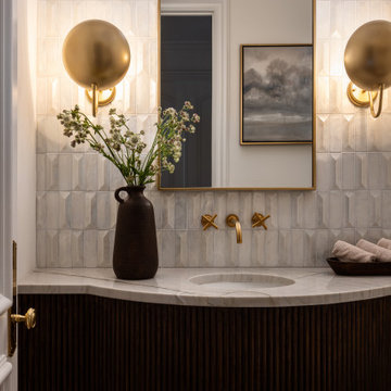 75 Transitional Powder Room Ideas You'll Love - August, 2025 | Houzz