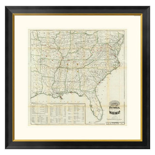 "The United States Historical War Map, 1862" by Asher and Company ...