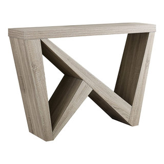Modern Console Table, Unique Design With Bold Asymmetrical Base ...