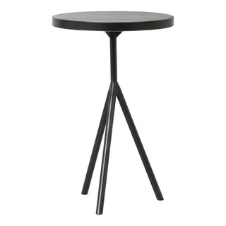Corin End Table-Bluestone/Powder Black - Industrial - Side Tables And ...
