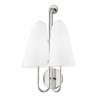 2 Light Wall Sconce in Contemporary/Modern Style - 13 Inches Wide by 20 ...