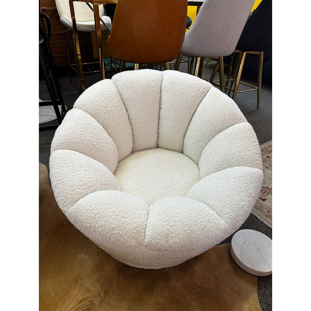 Bibi II Lounge Chair, Boucle Fabric - Transitional - Armchairs And ...