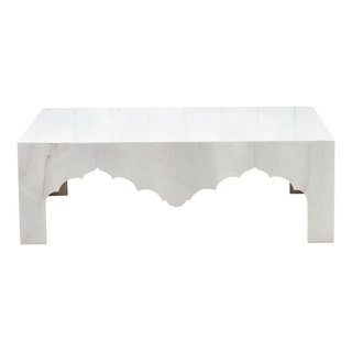 Elegant Taj Marble Coffee Table - Mediterranean - Coffee Tables - by De ...