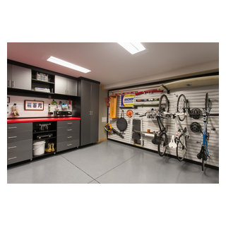 Red and Black Garage - Contemporary - Garage - Los Angeles - by Closet ...