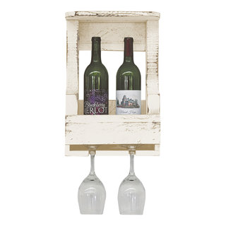 Farmhouse 2-Bottle Wine Shelf - Farmhouse - Wine Racks - by Furniture ...