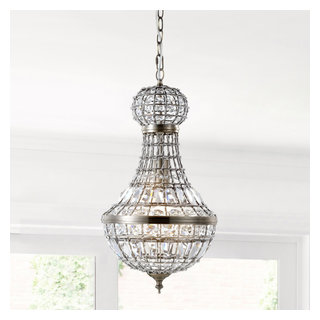 Regina Crystal, Metal Empire LED Chandelier, 10" - Traditional ...
