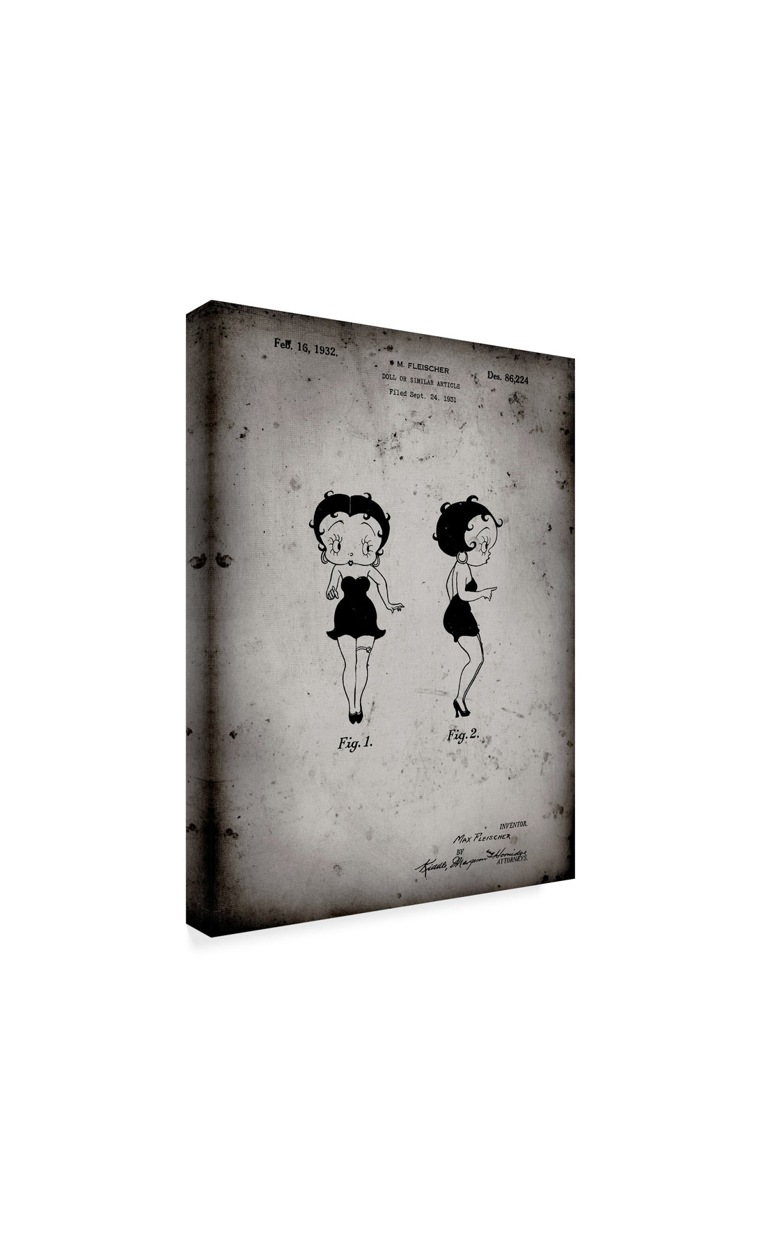 "Betty Boop" by Cole Borders, Canvas Art, 47"x35" - Contemporary ...