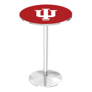 Holland L214 Indiana University 42x28" Pub Table - Chrome ...