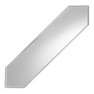 Reflections 3 in x 11.875 in Beveled Glass Mirror Picket Tile in Matte ...