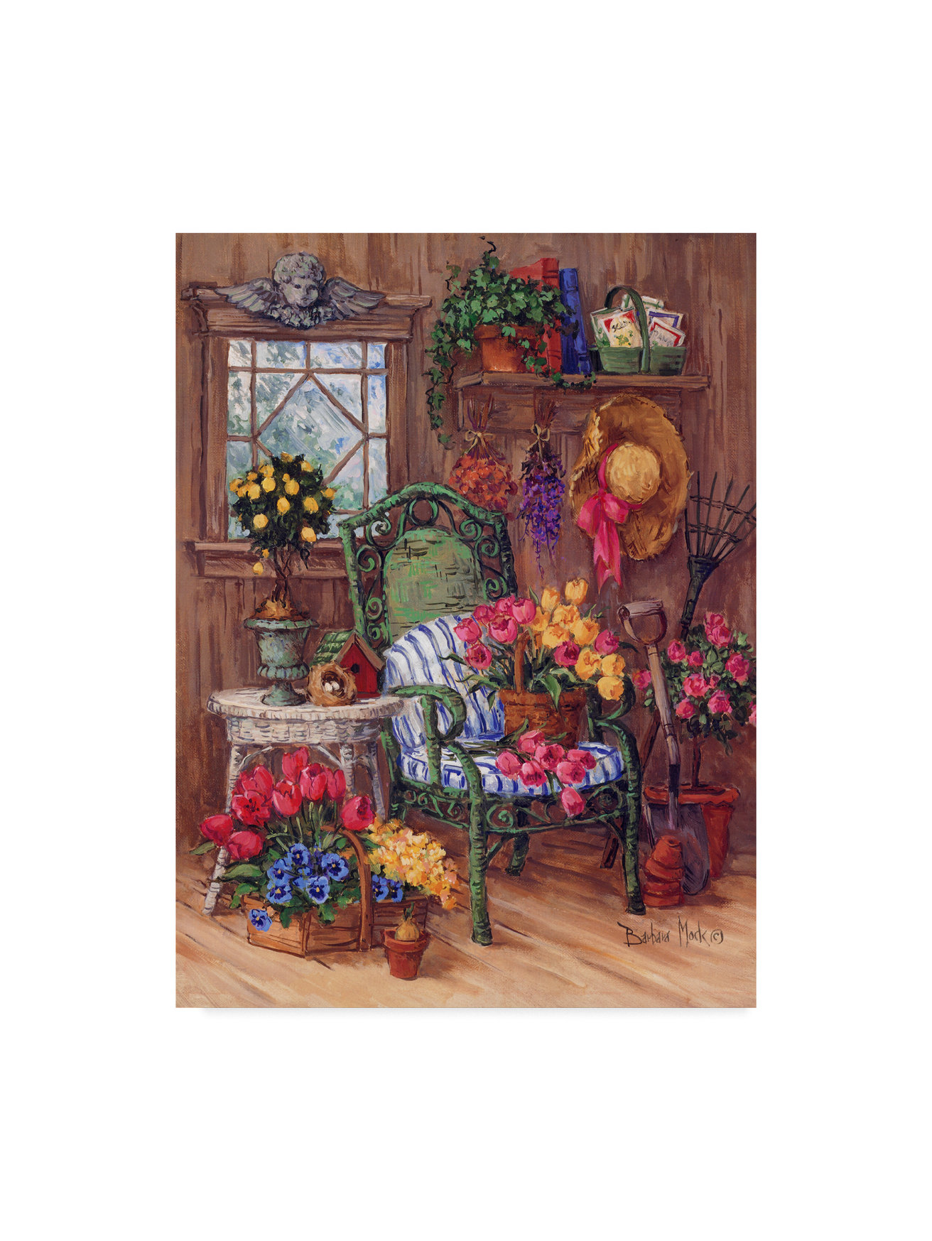 Barbara Mock 'Cape Cod Shed' Canvas Art, 18"x24" - Farmhouse - Prints ...