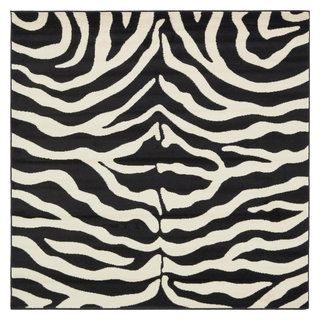 Unique Loom Okapi Wildlife Rug, 6'x6' - Contemporary - Area Rugs - by ...