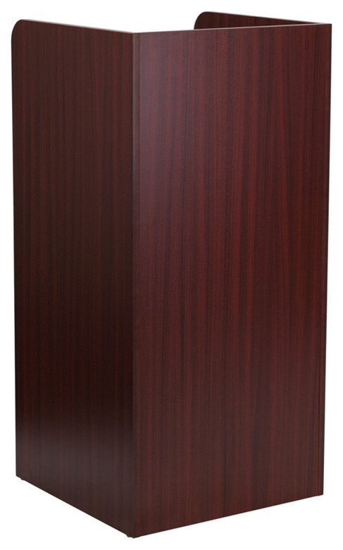 Wood Tray Top Receptacle, Mahogany Finish - Modern - Kitchen And Dining ...