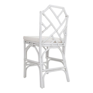 Kara Rattan Counter Stool, Set of 2 - Asian - Bar Stools And Counter ...