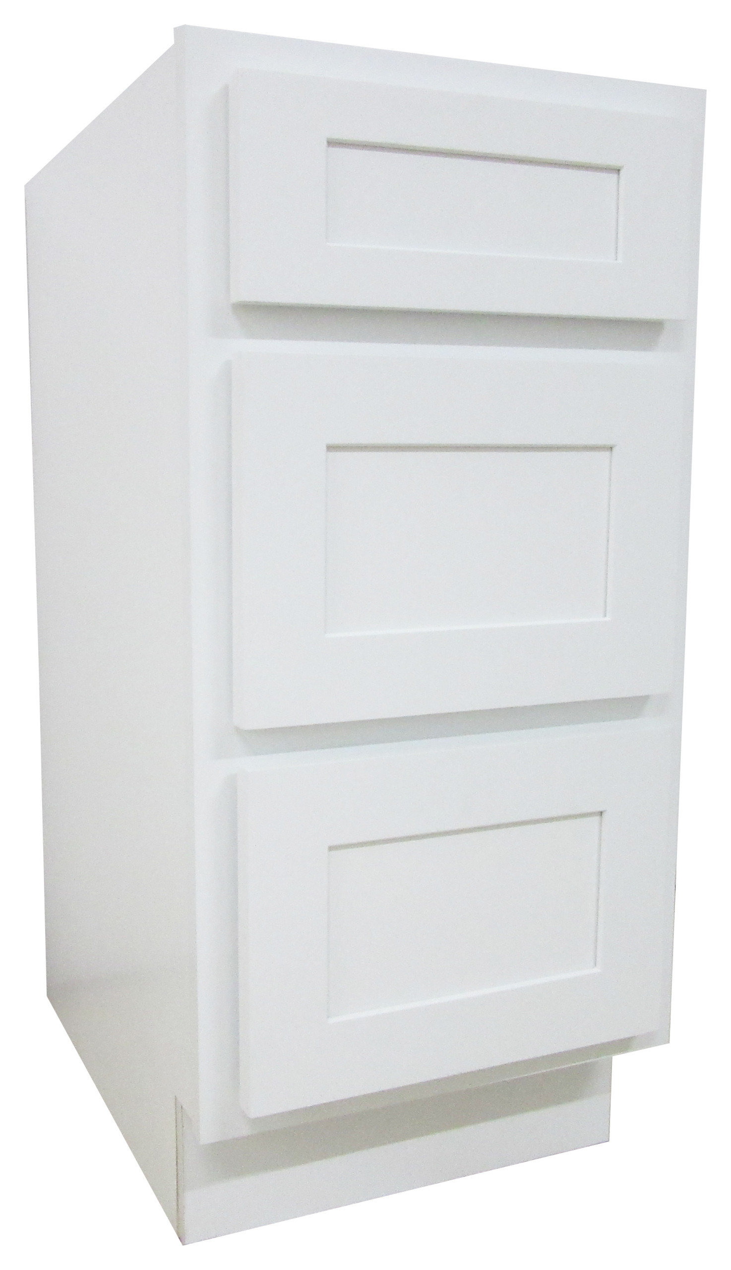 15 inch vanity cabinet white, knockdown, White, VA4015-3W ...