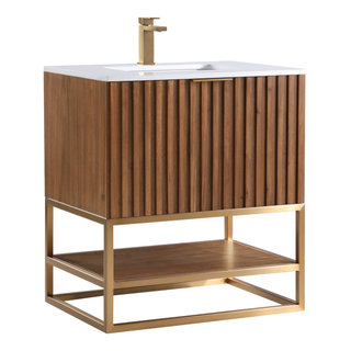 Terra Bathroom Vanity, 30" - Contemporary - Bathroom Vanities And Sink ...