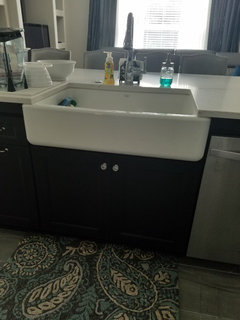 Pros and Cons of short apron sink verses full farmhouse sink. | Houzz Forum