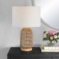 Woven natural rope casual table lamp - Beach Style - Table Lamps - by ...