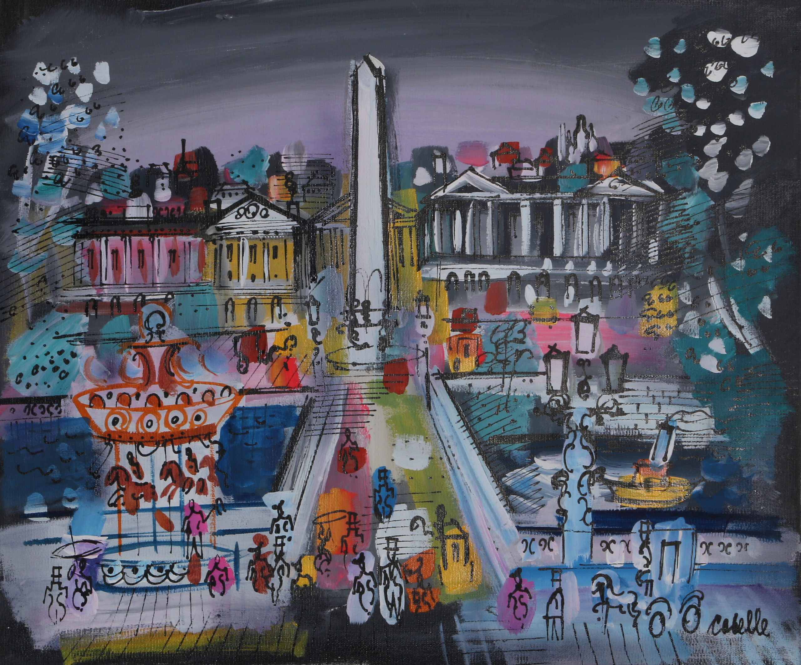 Obelisk 1, Charles Cobelle, 20x24 - Contemporary - Paintings - by ...