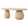 Merla Wood Coffee Table-Light Naturl Ash - Transitional - Coffee Tables ...