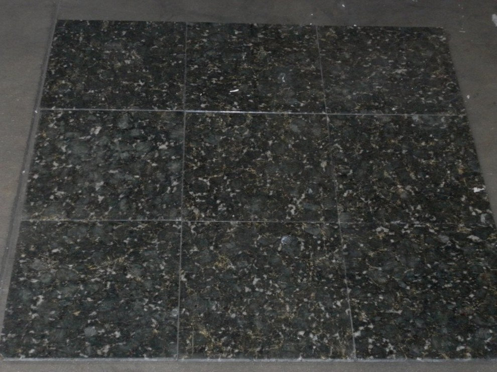 Verde Butterfly Granite Tiles, Polished Finish, 12"x12", Set of 44 ...