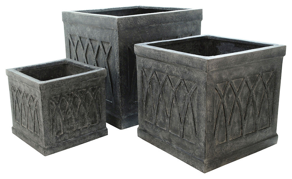 Elk Lifestyle 563652 Cathedral Planters (3-Piece Set) - Farmhouse ...