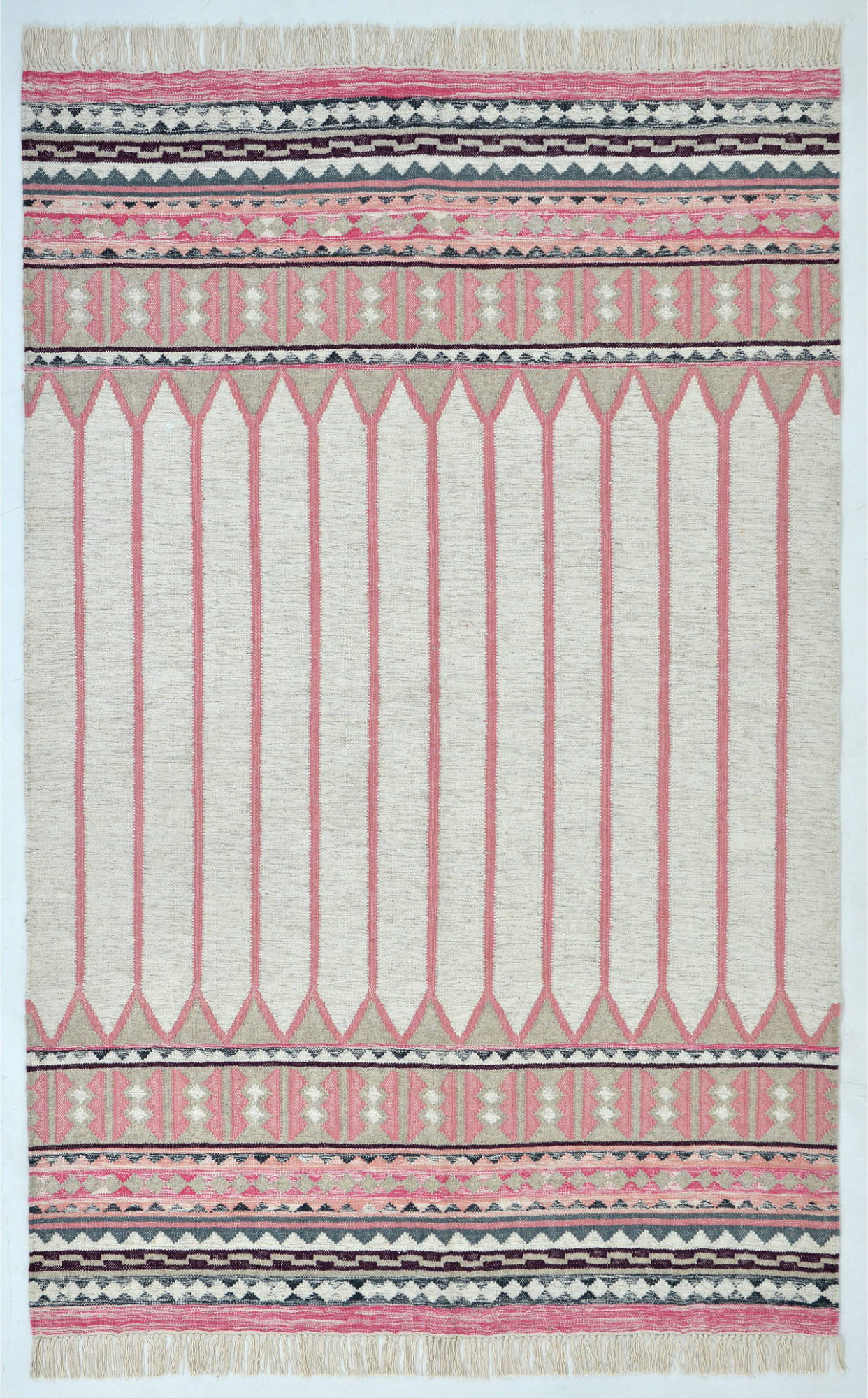 RugSmith Pink Takoma Modern Bohemian Area Rug, 5' x 8' - Southwestern ...