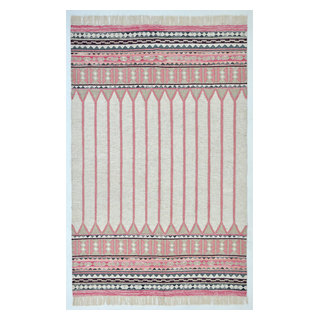 RugSmith Pink Takoma Modern Bohemian Area Rug, 5' x 8' - Southwestern ...