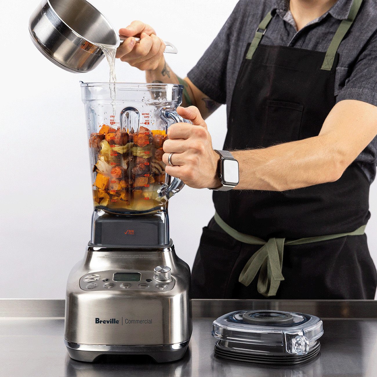 Breville Commercial The Super Q Pro Brushed Stainless Steel Blender ...